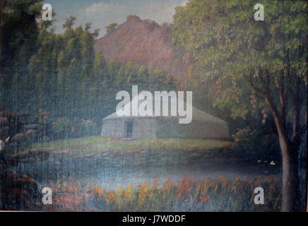 Grass House Upcountry by Edward Bailey, 1898 Stock Photo - Alamy