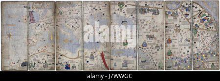 Abraham Cresques, Catalan Atlas, 1375 Stock Photo - Alamy