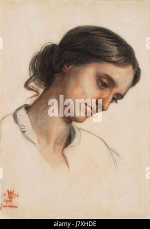 'Portrait of Edith Holman Hunt' by William Holman Hunt, 1866 Stock ...