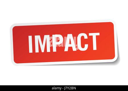impact square sticker on white Stock Vector Image & Art - Alamy