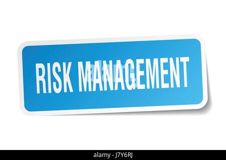 risk management square sticker on white Stock Vector Image & Art - Alamy