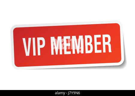 vip member square sticker on white Stock Vector Image & Art - Alamy
