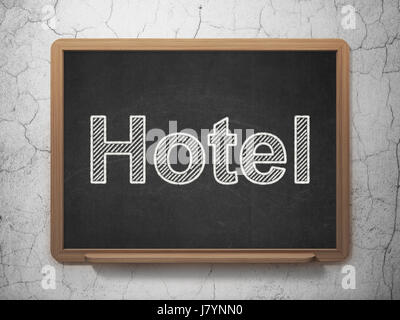 Travel concept: Hotel on chalkboard background Stock Photo - Alamy