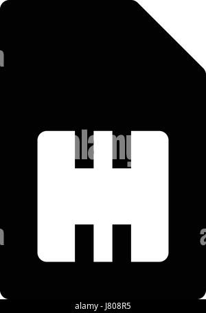 SIM Card. Subscriber Identity Module Card. Editable vector Stock Vector ...