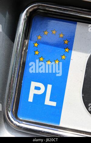 A Polish (PL) car license plate/number plate spotted in Konigssee ...