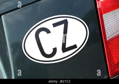 international vehicle registration code: Czech Republic Stock Photo - Alamy