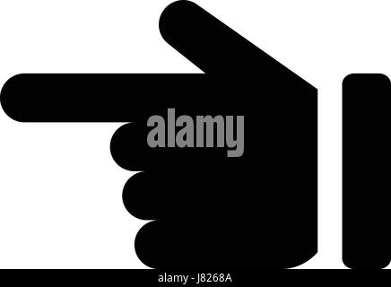 backhand index pointing left Stock Vector Image & Art - Alamy