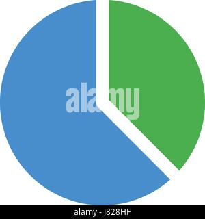 pie chart three quarter Stock Vector Image & Art - Alamy