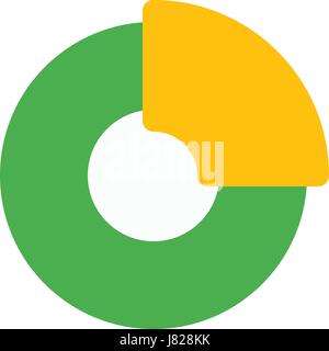 quarter doughnut chart Stock Vector Image & Art - Alamy