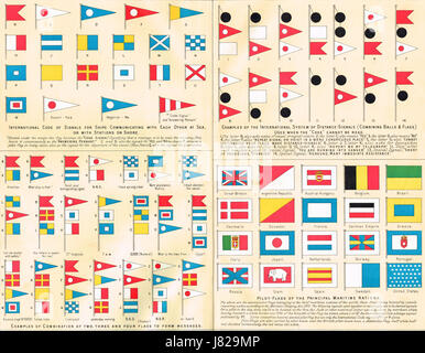 International code of signals flags Stock Photo - Alamy