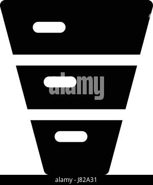inverted funnel diagram Stock Vector Image & Art - Alamy