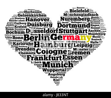 Munich word cloud concept Stock Photo - Alamy