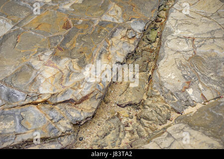 Rocky texture foreshore rock platform Stock Photo - Alamy