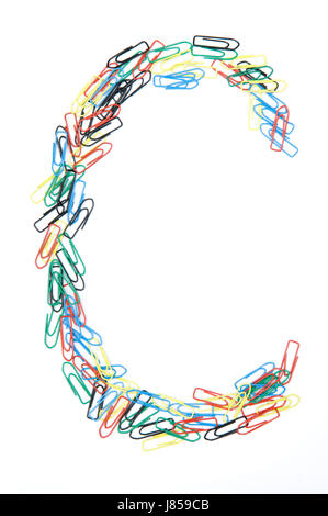 office object shape letter binder alphabet design shaping formation ...