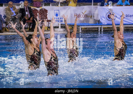 Synchronised Swimming : Spain National Team Group (ESP) performing ...