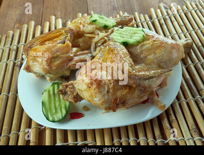 Djaj Mechwi - Lebanese grilled chicken Stock Photo - Alamy