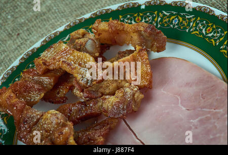 Oreilles de crisse - traditional Quebec dish consisting of deep-fried ...