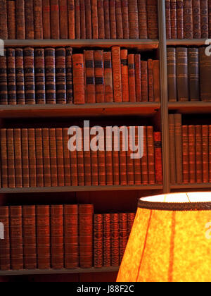 country house room traditional library fireplace Stock Photo - Alamy