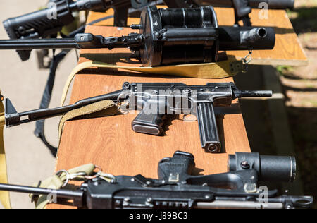 Russian weapons. Samples of Russian small arms Stock Photo: 83427670 ...