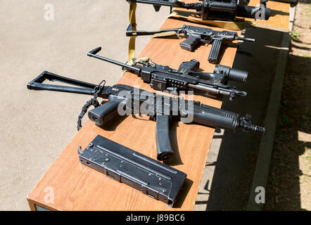 Russian weapons. Samples of Russian small arms Stock Photo - Alamy