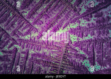 Mineral structure under microscope. Microscopical inorganic texture ...