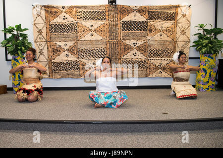 Members of the Pacific Nesian Dance Group preform their native dances ...