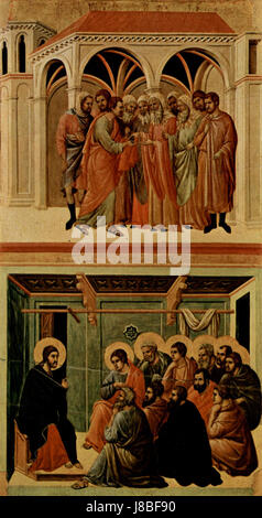 This refers to the work of Duccio di Buoninsegna, an influential ...