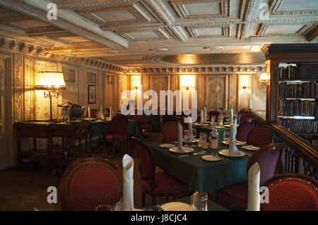 Interior of the famous 19th century restaurant " Bouillon Chartier ...