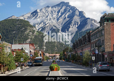 Cascade Mountain Banff Alberta Stock Photo - Alamy