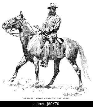 General George Crook on the Trail Stock Photo - Alamy