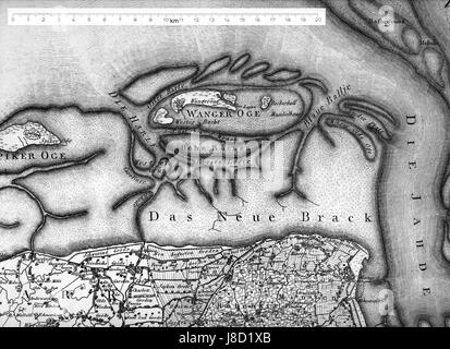 Map of Wangerooge Stock Photo - Alamy