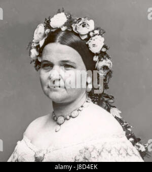 A portrait of Mary Todd Lincoln, wife of President Abraham Lincoln ...