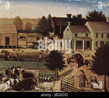 Edward Hicks was an American folk painter known for his depictions of ...
