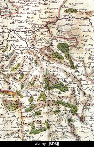 'Grafschaft Mark 1681' by Nicolas Sanson is a detailed historical map ...