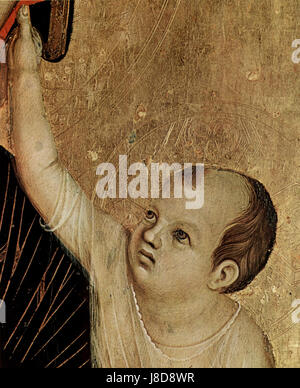 This is an artwork by Duccio di Buoninsegna, a renowned Italian painter ...
