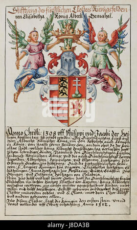 Habsburger Wappenbuch Fisch saa V4 1985 069r Stock Photo - Alamy