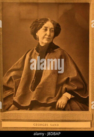 Portrait of the author George Sand (1804-1876). Museum: I. Turgenev ...