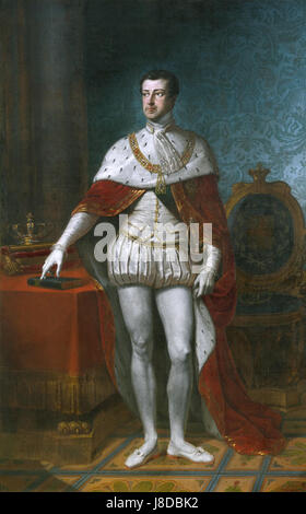 Portrait of King Charles Albert of Sardinia, painted circa 1840 ...
