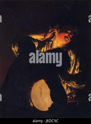 Two Boys with a Bladder, 1767. The painting depicts two young boys ...