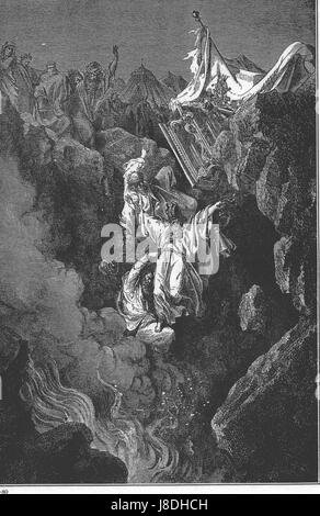 Death of Korah, Dathan and Abiram, Old Testament, by Gustave Doré, 1863 ...