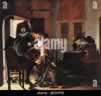 Willem Cornelisz. Duyster’s 'Soldiers beside a Fireplace' portrays ...