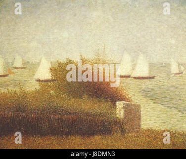 Georges Seurat’s work, known for pioneering pointillism, is represented ...