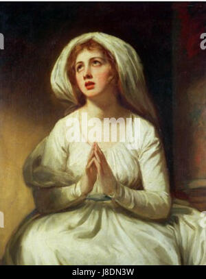 George Romney was a prominent 18th-century English portrait painter ...