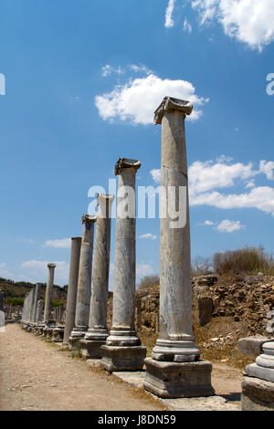 blue, detail, story, famous, antique, columns, detail admission ...