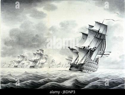 HMS Defiance (1744 Stock Photo - Alamy