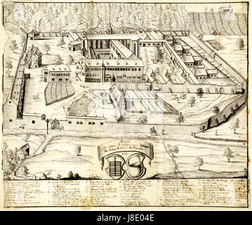 This historic image depicts the early settlement of Portland, Oregon ...
