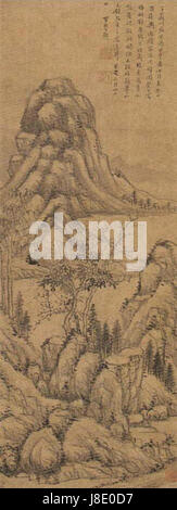 This ink wash painting by Li Liufang, dated 1627, showcases the artist ...