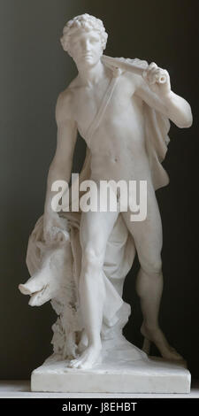 This artwork depicts Meleager, a figure from Greek mythology, shown in ...