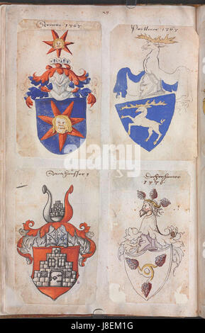 The 'Hylmairs Wappenbuch' is a heraldic book that focuses on coats of ...