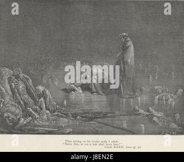 Inferno Canto 32 verses 97-98 Stock Photo - Alamy